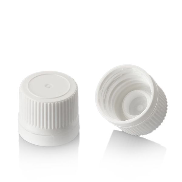 Caps, inserts and droppers for pharmaceutical bottles